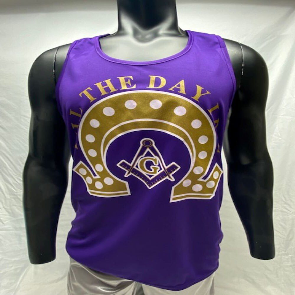 Epic Omega Psi Phi Till Masonic Tank | Baldheadque LLC
